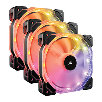 Corsair HD120 RGB 120mm LED 3 Fan Kit with Lighting Controller LN74883 ...