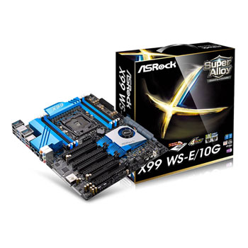 AsRock X99 E-ATX Quad LAN 10G Motherboard with LAN WS-E/10G LN75029 ...