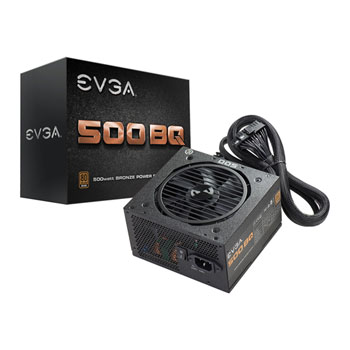 EVGA BQ 500 Watt Hybrid Modular PSU/Power Supply LN76725 - 110-BQ-0500 ...