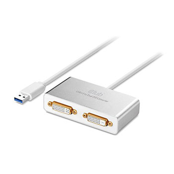 Club 3D USB 3.0 to Dual DVI Graphics Adapter with Stereo Sound LN76800 ...