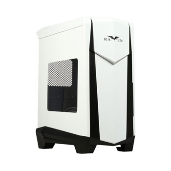 Silverstone Raven White Mid Tower Windowed PC Case LN67571 - RV05WB-W ...