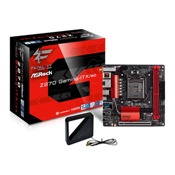 Asrock Z270 Gaming Mini ITX WiFi ac Kaby Lake Motherboard LN77654 - 90 ...