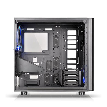 View 31 Thermaltake Tempered Glass Blue LED PC Gaming Case LN78210 - CA ...