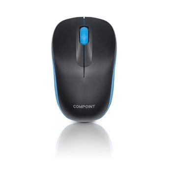 Compoint Wireless Ambidextrous 3-Button 1600DPI Optical Mouse with Nano ...