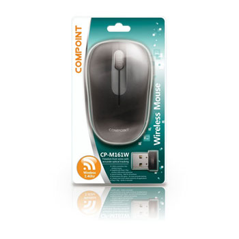 Compoint Wireless Ambidextrous 3-Button 1600DPI Optical Mouse with Nano USB Adapter LN79080 - CP ...