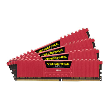 Corsair 32GB Red Vengeance LPX DDR4 4000MHz RAM/Memory Kit 4x 8GB ...