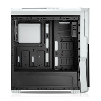 CIT G Force White PC Gaming Case with 3 x RGB Fans & Remote LN80527 ...