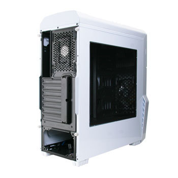 CIT G Force White PC Gaming Case with 3 x RGB Fans & Remote LN80527 ...