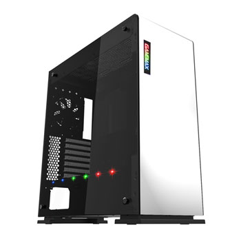 Game Max Vega White PC Gaming Case With RGB Strip & PWM Controller ...
