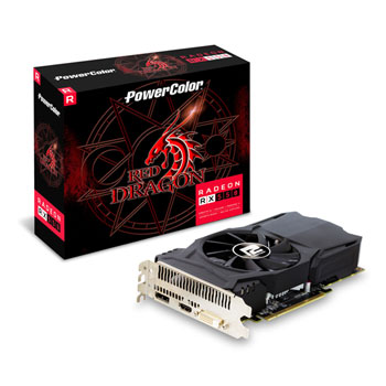 PowerColor AMD Radeon RX 550 2GB Red Dragon Graphics Card LN80575 ...