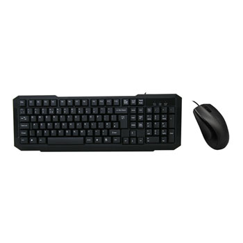 CiT Keyboard & 3 Button Scroll Mouse Combo USB Black Retail LN80595 ...