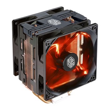 CoolerMaster Hyper 212 RED LED Dual Fan Turbo CPU Cooler LN80926 - RR ...
