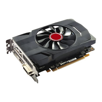 XFX AMD Radeon RX 550 4GB Dual Slot Single Fan Graphics Card LN80995 ...
