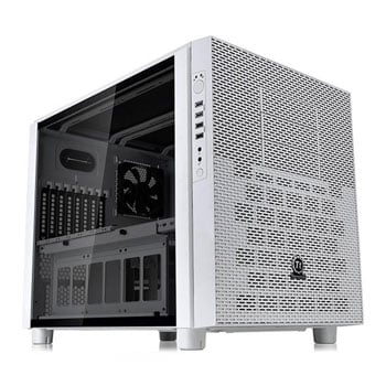 Thermaltake Snow White Core X5 Glass Cube PC Gaming Case LN80108 - CA ...