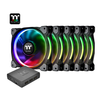 Thermaltake Riing Plus 14 LED RGB Radiator Fan with 5 Fans LN82256 - CL ...