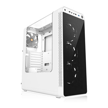 Thermaltake View 27 Snow Edition Gull-Wing Curved Window Mid-Tower Case ...