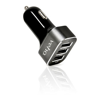Veho 3 Port USB FAST Car Rapid Charger LN83558 - VAA-010 | SCAN UK