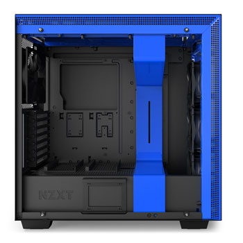 NZXT Blue H700i Smart Tempered Glass Window Tower PC Gaming Case ...