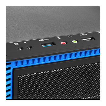 DEEPCOOL Tesseract BF Black/Blue Mid Tower PC Case LN83824 - DP-CCATX ...