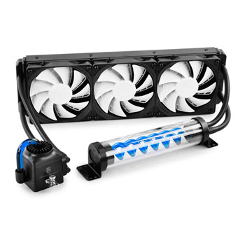 DeepCool GamerStorm Genome II White + Blue Helix AIO Liquid Cooling PC ...
