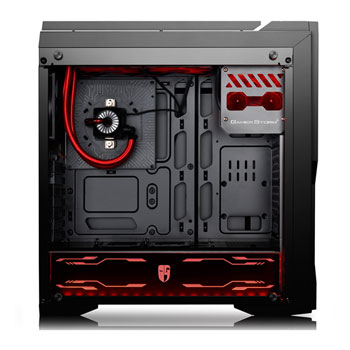 DeepCool Dukase Liquid Black Windowed PC Gaming Case Integrated AIO ...