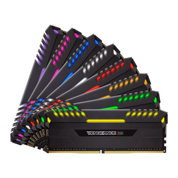 Corsair Vengeance RGB LED 128GB DDR4 3600 Memory Kit 8x16GB LN84212 ...