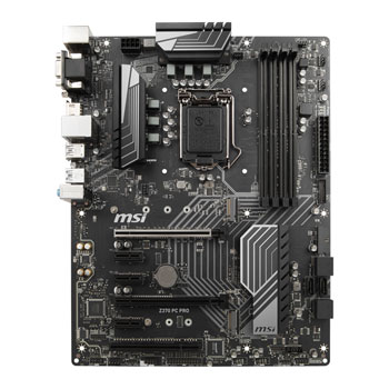 MSI Intel Z370 PC PRO Coffee Lake ATX Motherboard LN84375 | SCAN UK