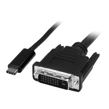 Startech USB-C to DVI Adapter Cable 1m LN85550 - CDP2DVIMM1MB | SCAN UK