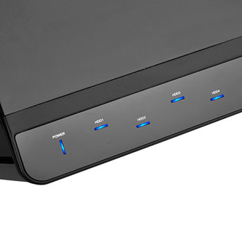 SilverStone Mini SAS External Hard Drive Enclosure 4 Bay RAID Storage ...