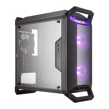 CoolerMaster MasterBox Q300P RGB LED Micro ATX PC Gaming Case LN86431 ...