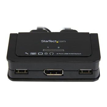 Startec 2 Port USB DP KVM Switch LN86672 - SV211DPUA | SCAN UK