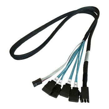 100cm SFF-8643 to SATA Cable from Highpoint LN86978 - 8643-4SATA-1M ...