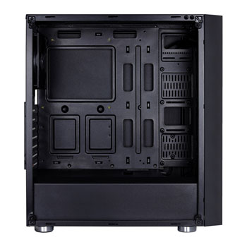 Aerocool Quartz Tempered Glass Mid Tower Blue LED PC Gaming Case ...