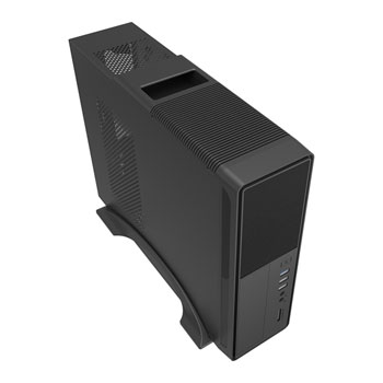 CiT Slim S014B Low Profile MicroATX PC Case with 300W PSU LN88118 ...