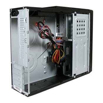 CiT Slim S014B Low Profile MicroATX PC Case with 300W PSU LN88118 ...