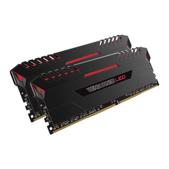 Corsair Vengeance Red LED 16GB DDR4 3000 Memory Kit 2x 8GB LN88481 ...