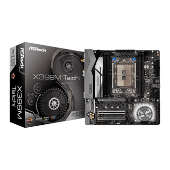 ASRock AMD X399M Taichi Threadripper Micro ATX Motherboard LN88569 - 90 ...