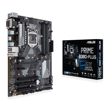 ASUS PRIME Intel B360-PLUS Coffee Lake ATX Motherboard LN88959 - PRIME ...