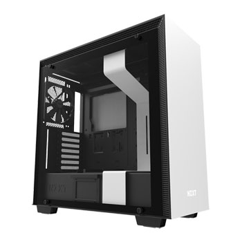 NZXT White H700 Tempered Glass Window Tower PC Gaming Case LN89839 - CA ...