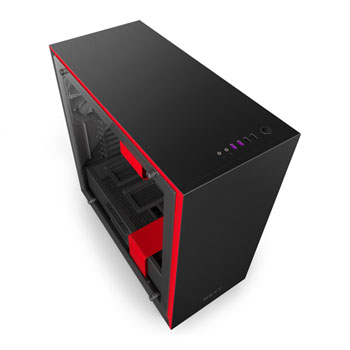NZXT Red H700 Tempered Glass Window Tower PC Gaming Case LN89840 - CA ...