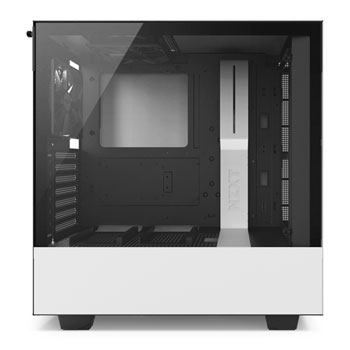 NZXT White H500 Tempered Glass Window Midi PC Gaming Case LN89903 - CA ...