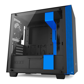 NZXT Blue H400 Micro ATX Windowed PC Gaming Case LN89895 - CA-H400B-BL ...