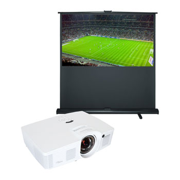 Optoma GT1080E Full HD Projector + 82" Pull Up Screen Bundle LN90038 ...