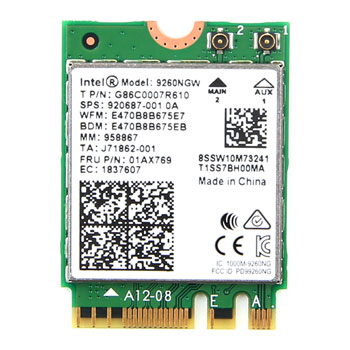 Intel 9260-NGW M.2 22x30 Key A/E Gigabit vPro AC WiFi/Bluetooth Card ...