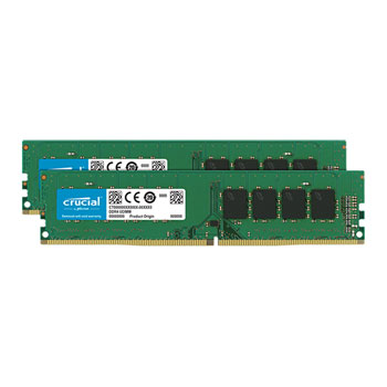 Crucial 16GB Non-ECC Unbuffered 2400 MHz DDR4 2x 8GB Workstation Memory ...