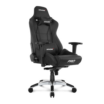 AKRacing Masters Series BLACK Pro Gaming Chair LN92371 - AK-PRO-BK ...
