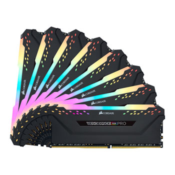 Corsair Vengeance RGB PRO Black 128GB 2666 MHz DDR4 Quad Channel Memory ...