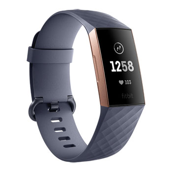 Fitbit Charge 3 Blue Grey/Rose Gold Fitness Band LN92706 - FB409RGGY-EU ...