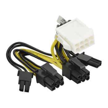 Supermicro 8-Pin to Two 6+2 Pin 5cm Power GPU Cable LN92755 - CBL-PWEX ...
