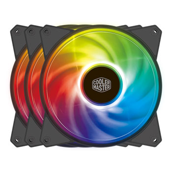 Cooler Master MasterFan 120mm ARGB PWM Case Fan - 3 in 1 Pack LN93456 ...